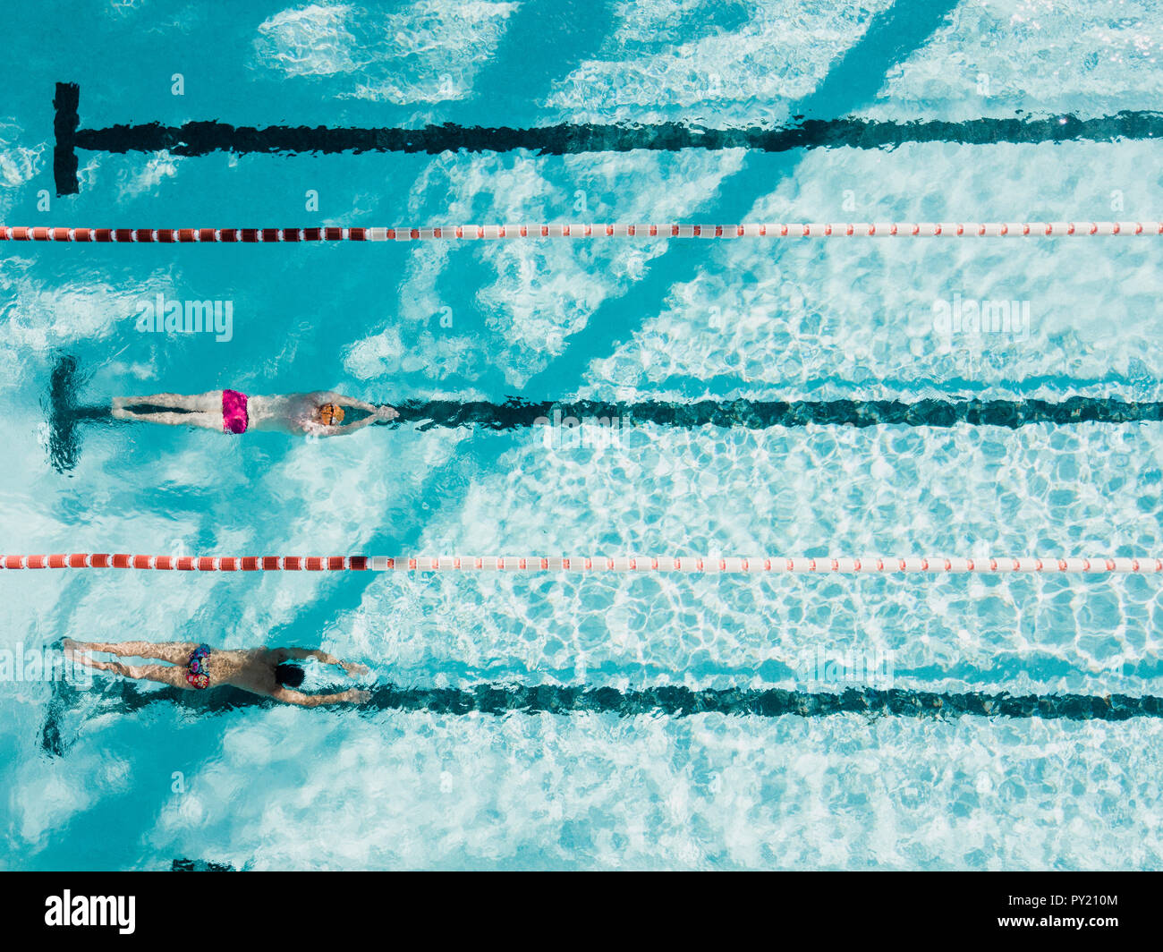 Two swimmers hi-res stock photography and images - Alamy