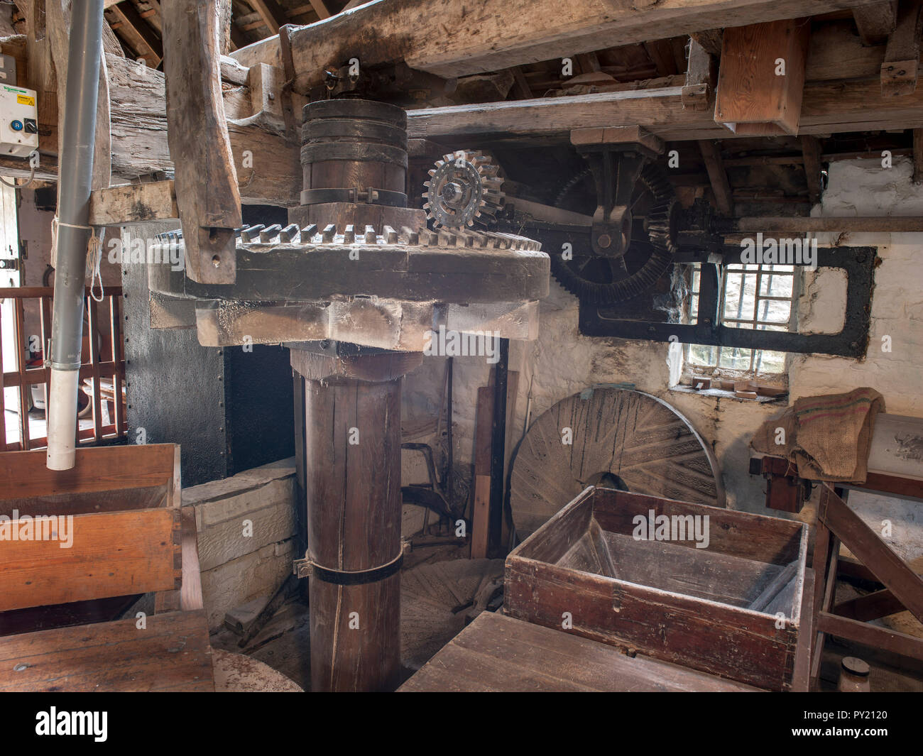 Mill workings at Worsbrough mill museum, Barnsley, South Yorkshire ...