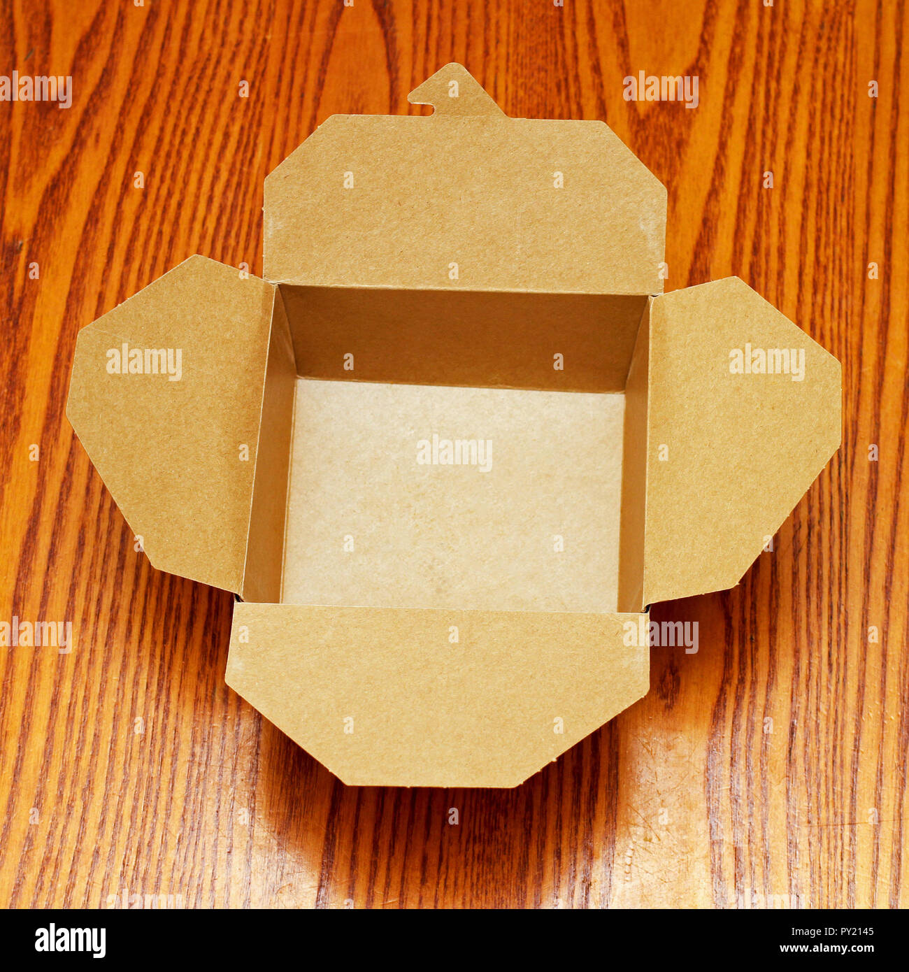 Empty box made from corrugated fibre board Stock Photo - Alamy