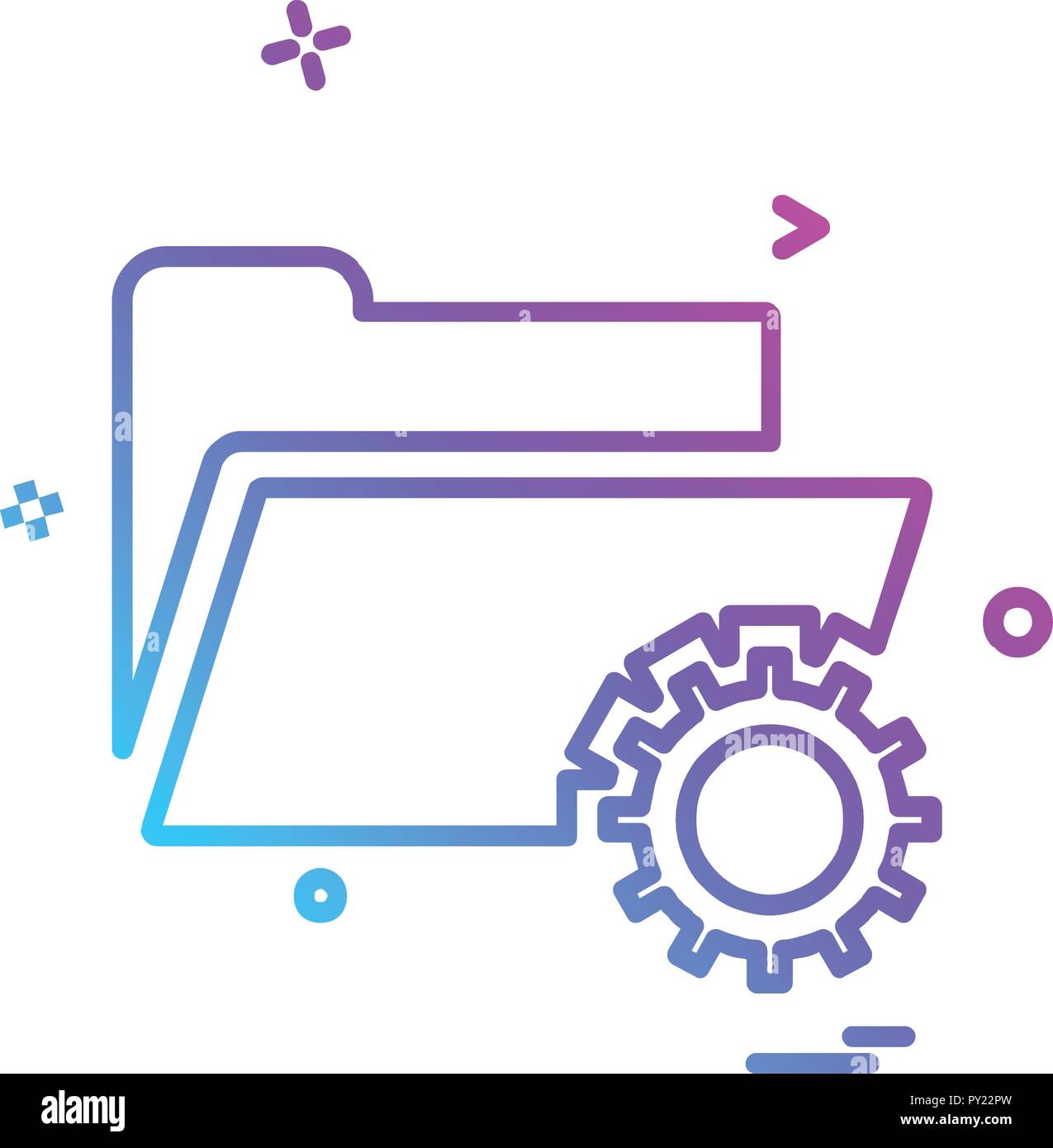 Folder icon design vector Stock Vector Image & Art - Alamy