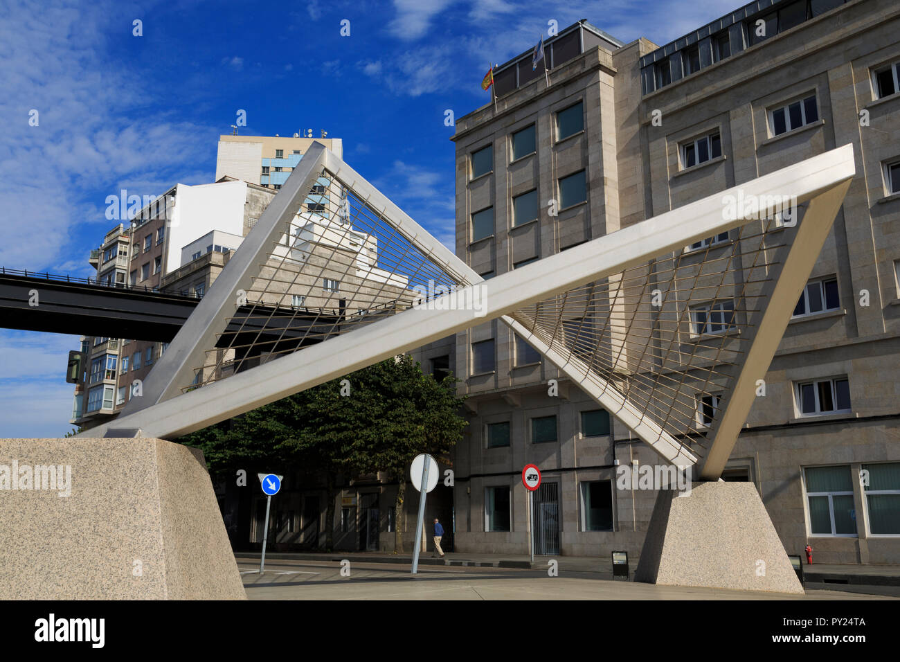 Paraboloide on Canovas del castillo Road, Vigo City, Galicia, Spain ...
