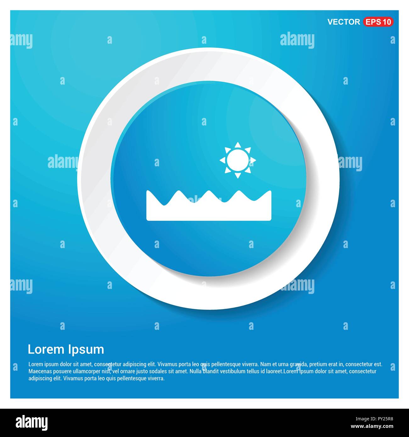Sun and Sea Icon Stock Vector Image & Art - Alamy