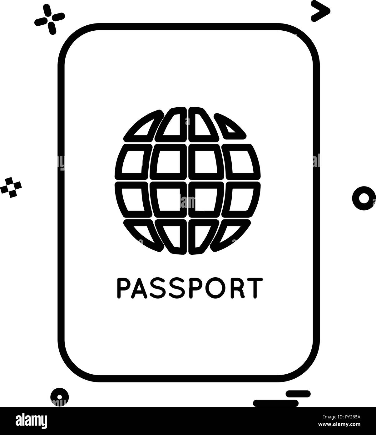 Passport icon design vector Stock Vector Image & Art - Alamy