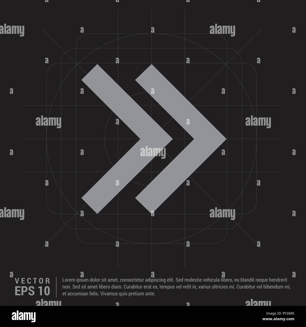 Next Arrow Icon - Black Creative Background - Free vector icon Stock ...
