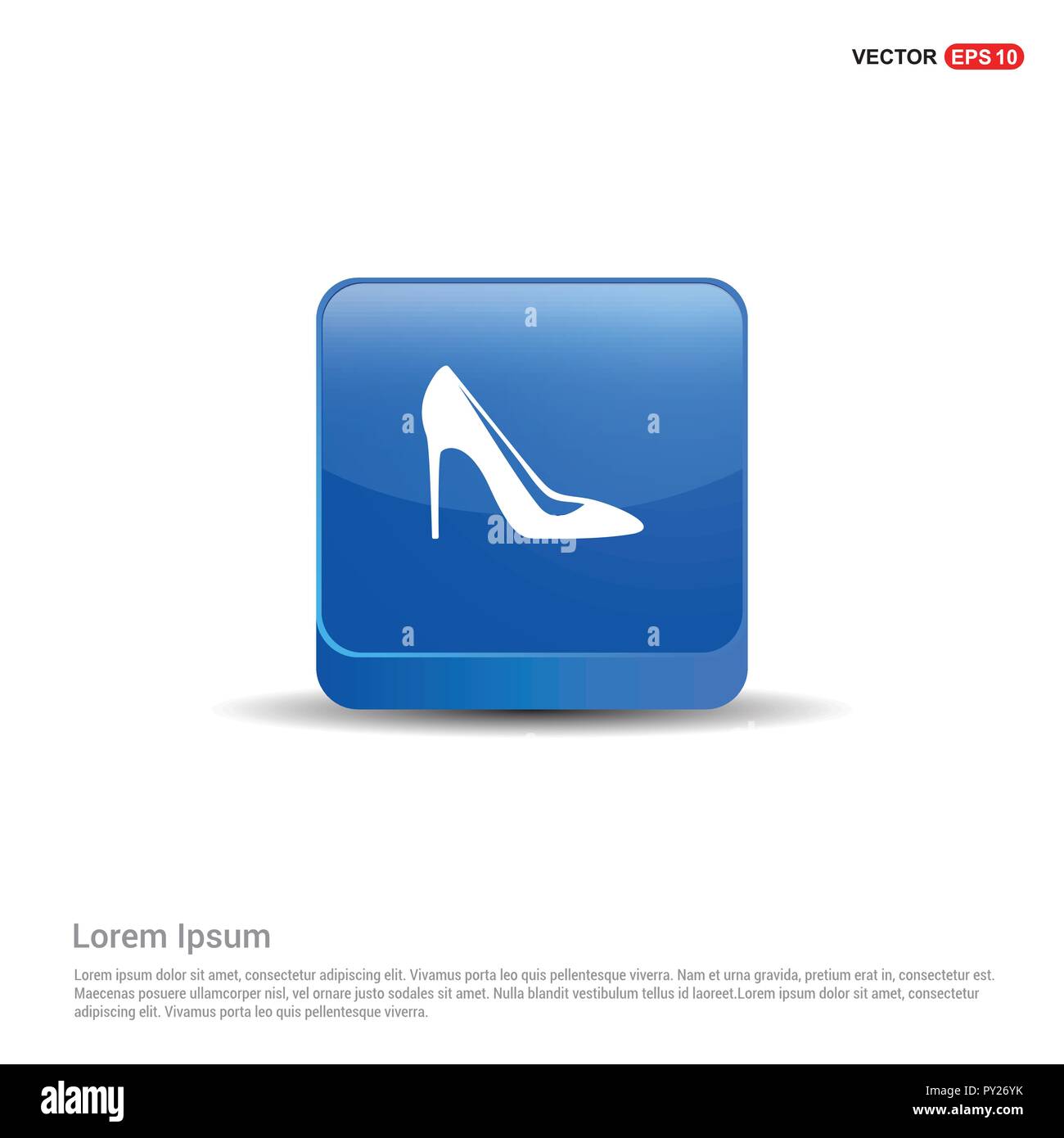 Blue high heels Stock Vector Images - Alamy