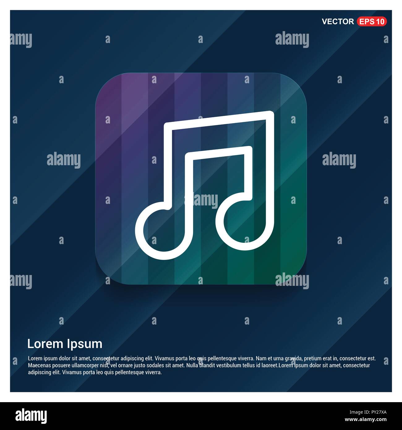 Music Symbol Icon Stock Vector Image & Art - Alamy