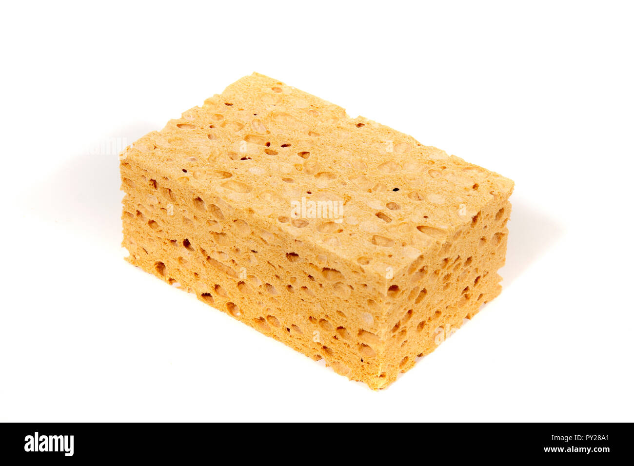 Big porous sponge isolated on white background Stock Photo - Alamy