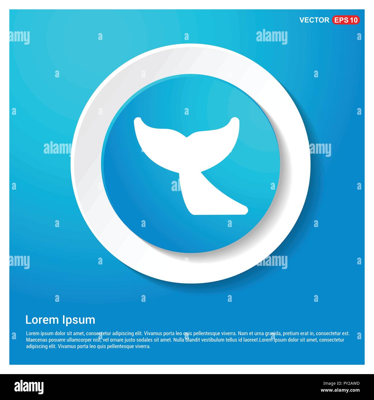 Whale Tail Icon Stock Vector Image & Art - Alamy