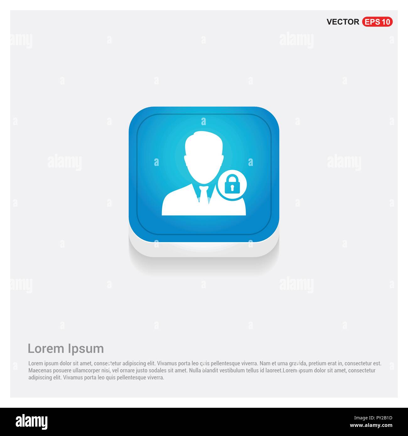 Secure User Icon Stock Vector Image & Art - Alamy