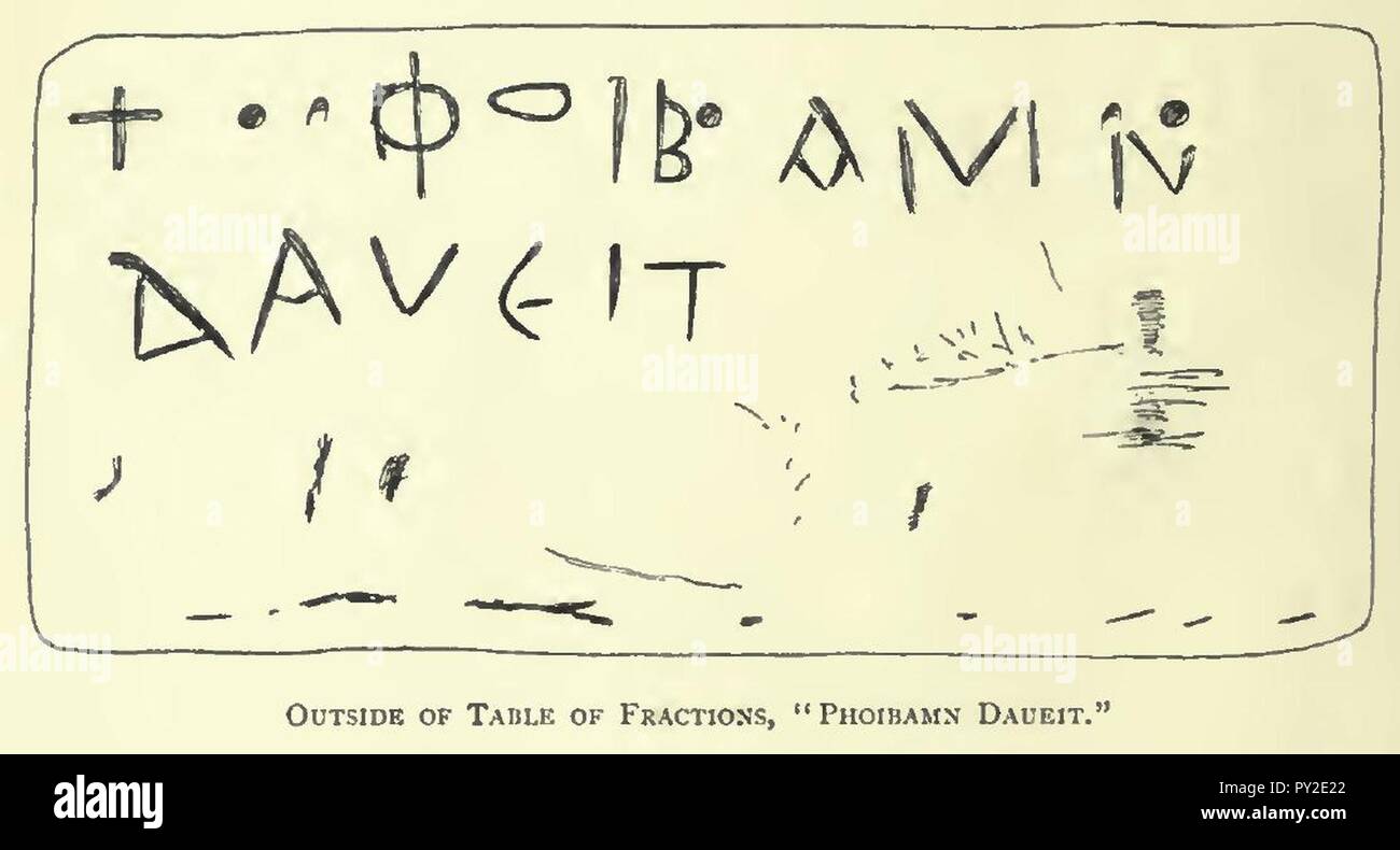 Byzantine Table of Fractions 03 Stock Photo - Alamy