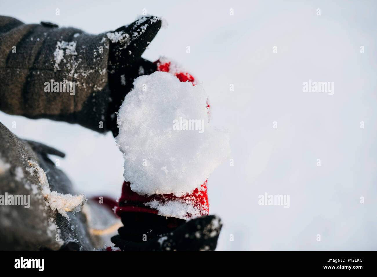 Person with snowball hi-res stock photography and images - Alamy