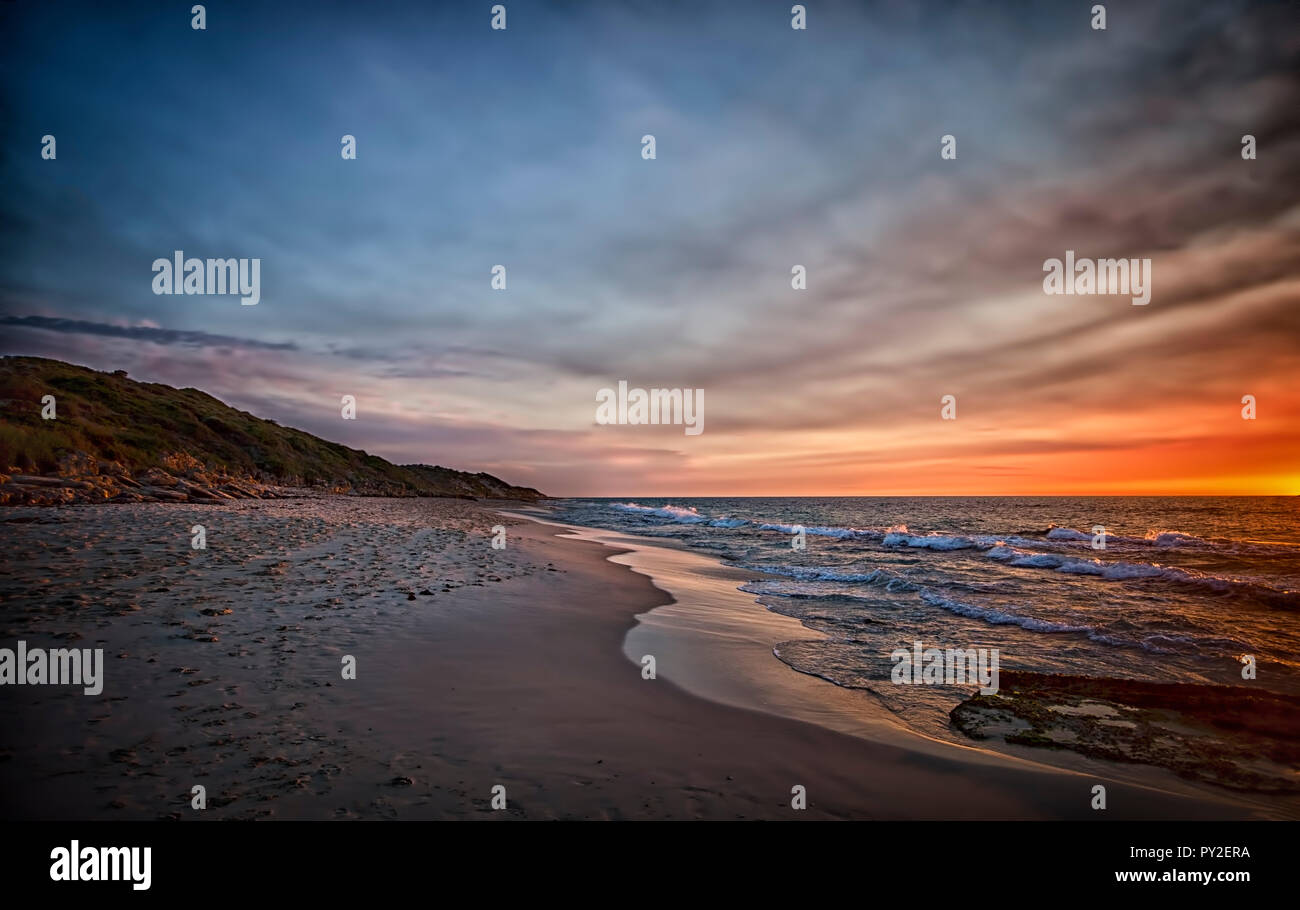 Beach sunset, Perth, Western Australia, Australia Stock Photo - Alamy