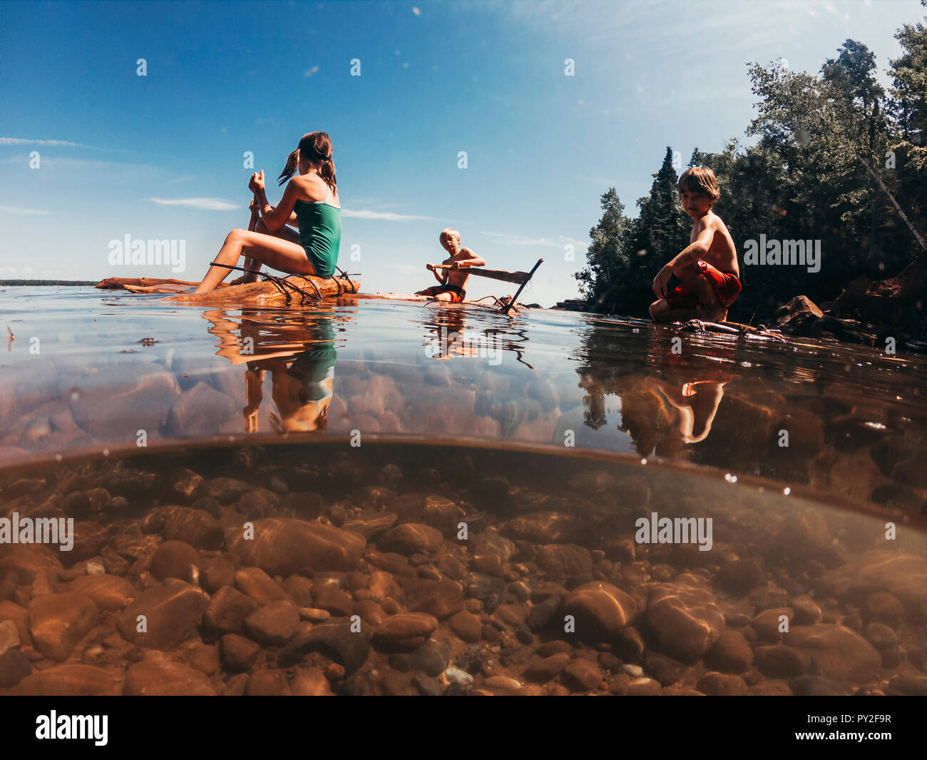 Wooden raft hi-res stock photography and images - Alamy