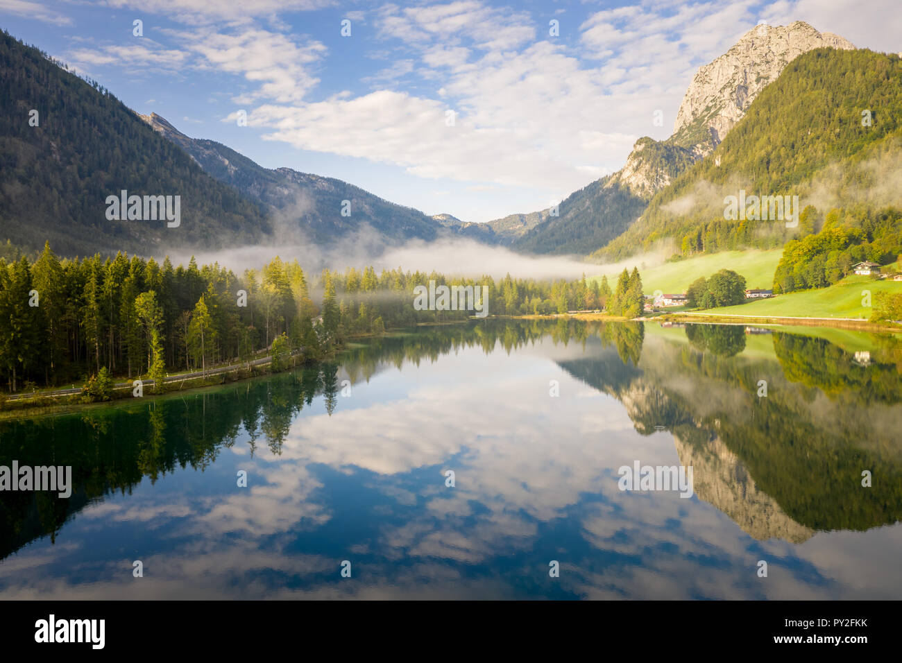 Lake Hintersee, Ramsau, Berchtesgaden, Bavaria, Germany Stock Photo - Alamy
