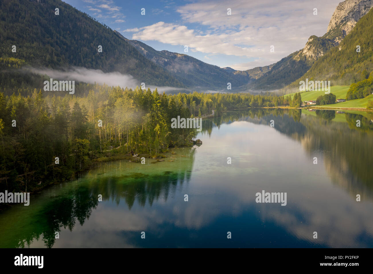 Lake Hintersee, Ramsau, Berchtesgaden, Bavaria, Germany Stock Photo - Alamy