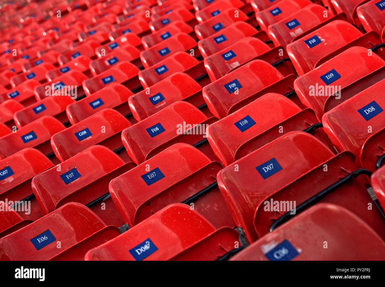 Empty seats in a stadium Stock Photo - Alamy