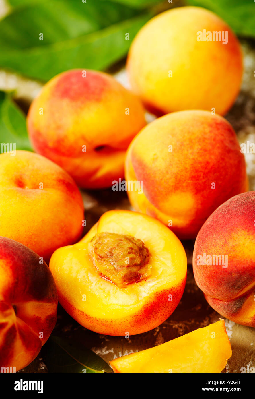 Peach cross section hi-res stock photography and images - Alamy