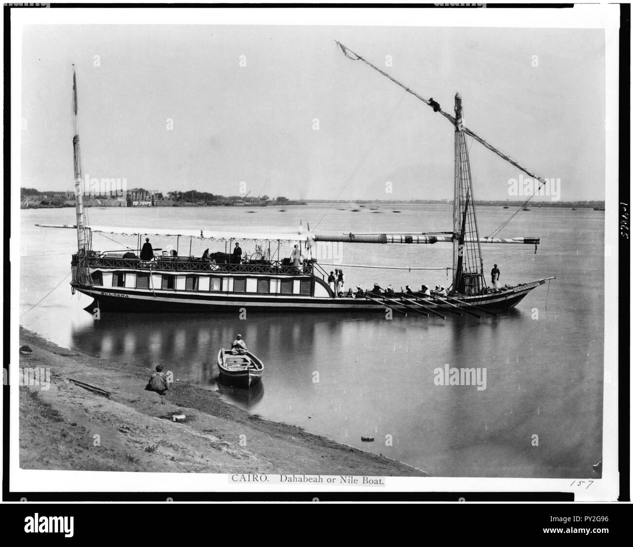 Cairo, Dahabeah or Nile boat Stock Photo - Alamy