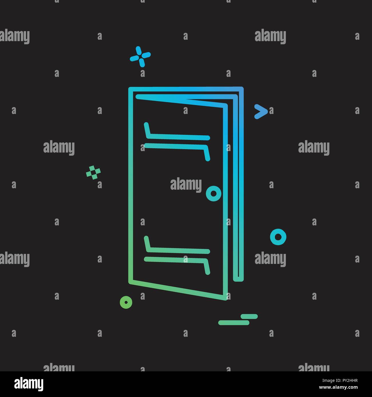 Door icon design vector Stock Vector Image & Art - Alamy