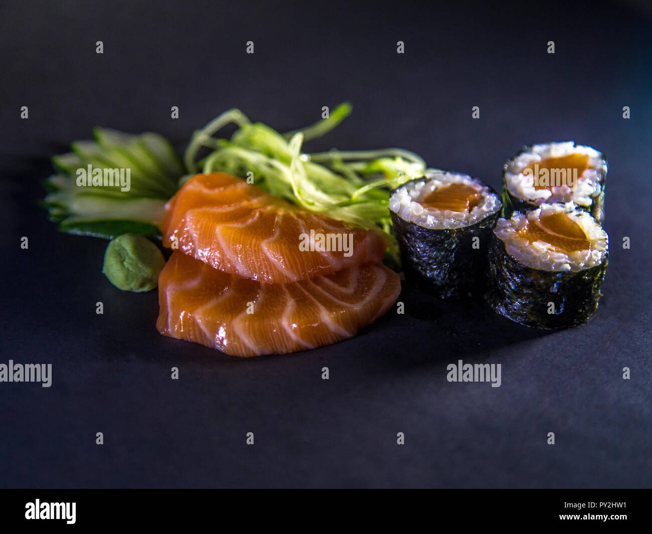japanese food traditional sashimi Stock Photo - Alamy
