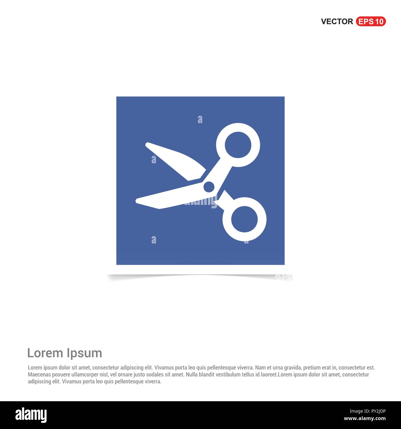 Scissors tool icon - Blue photo Frame Stock Vector Image & Art - Alamy