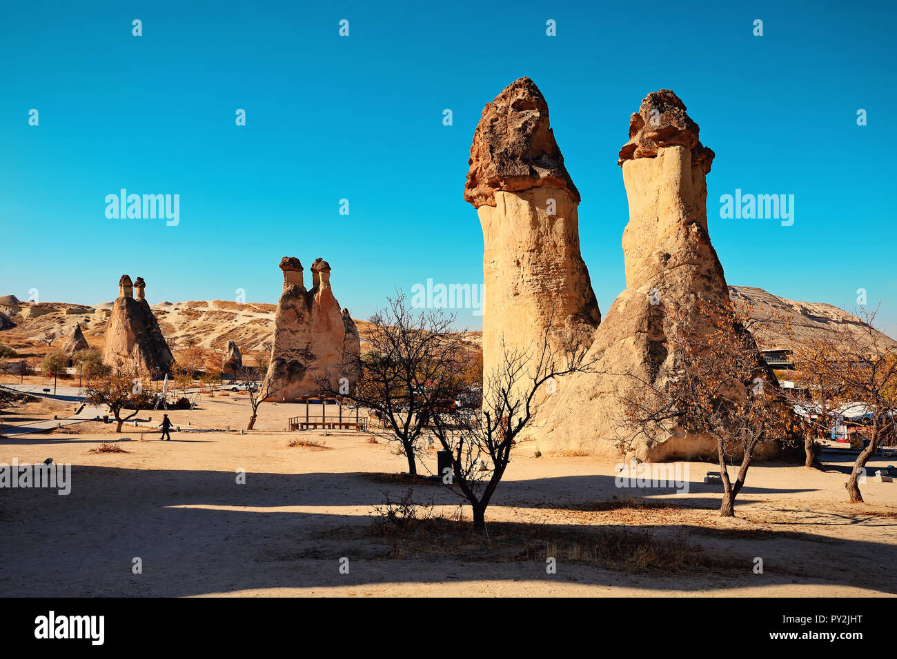 Cappadocia, Turkey. Fairy Chimney. Multihead stone mushrooms in the ...
