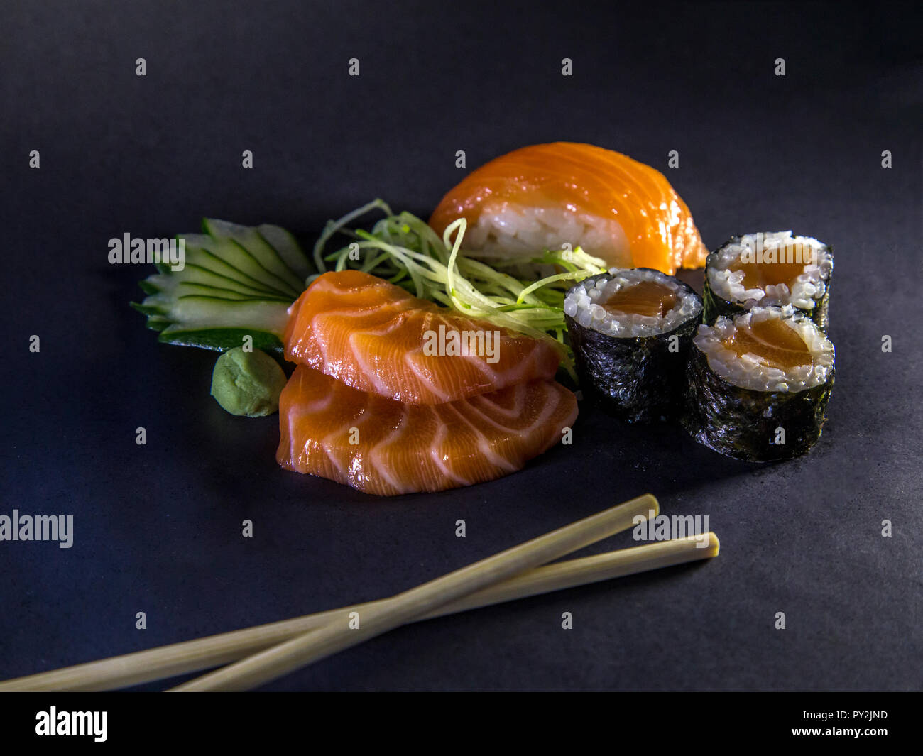 japanese food traditional sashimi Stock Photo - Alamy