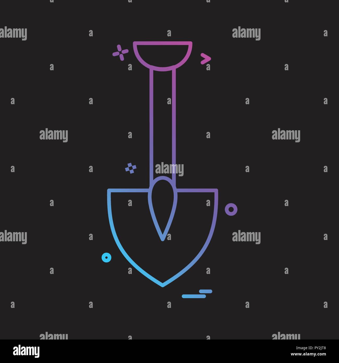 Garden spades Stock Vector Images - Alamy