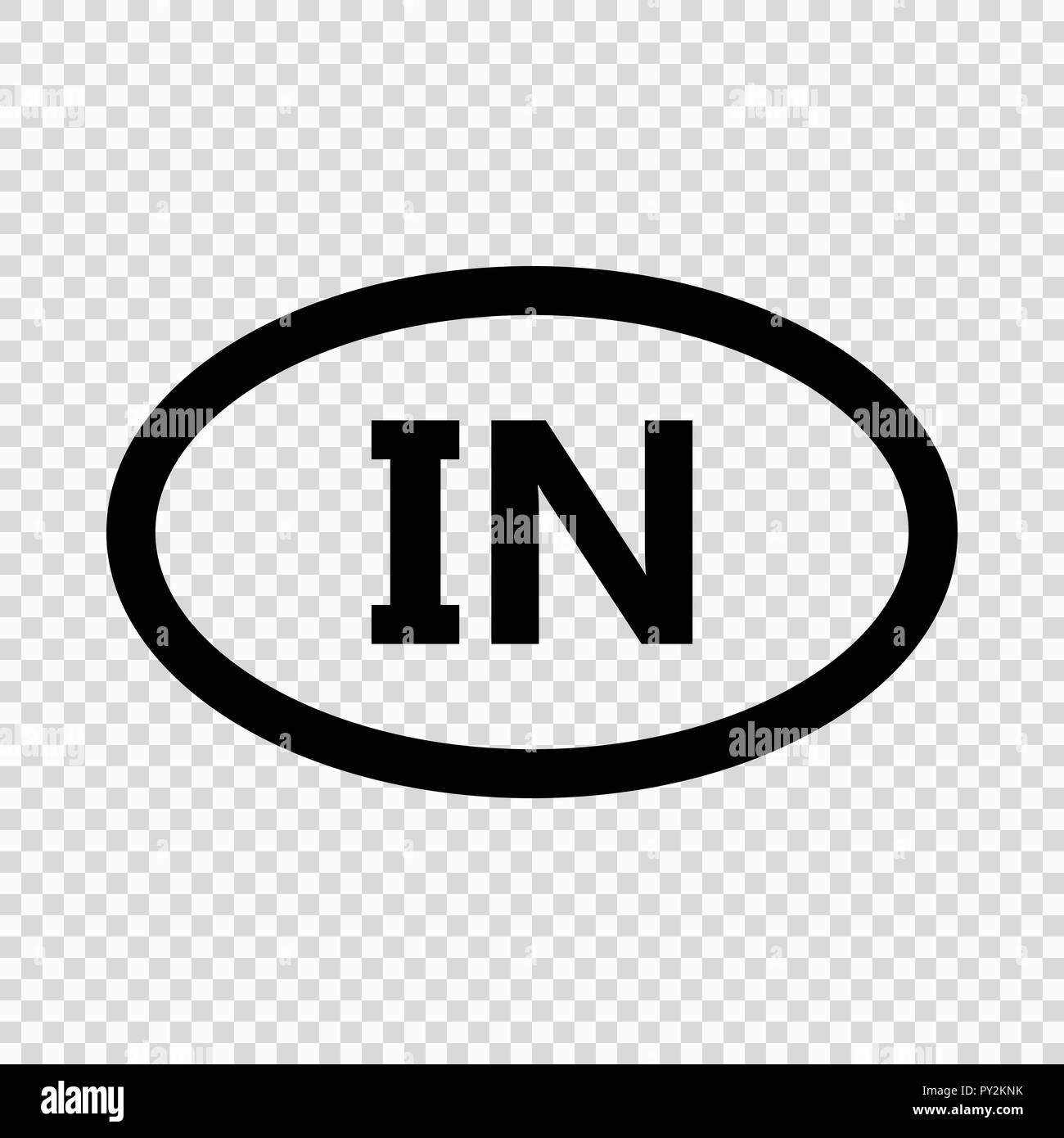India code symbol. short country name. Domain name Stock Vector Image ...