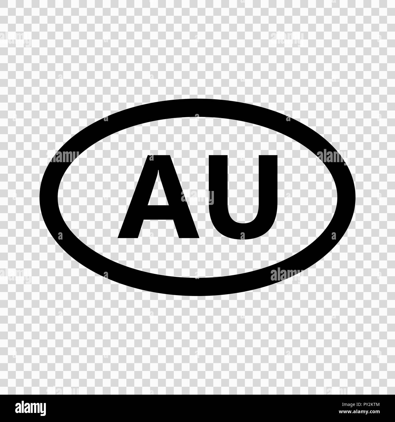 Australia code symbol. short country name. Domain name Stock Vector ...