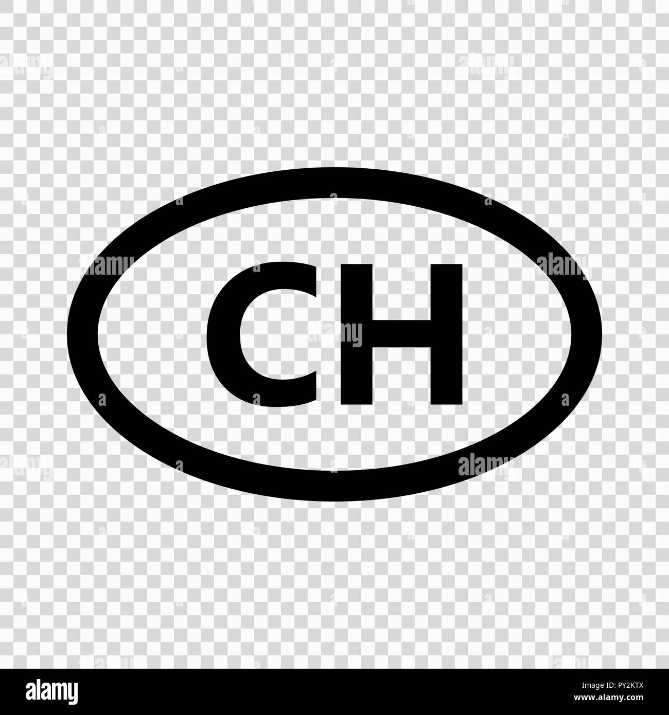 Switzerland code symbol. short country name. Domain name Stock Vector ...