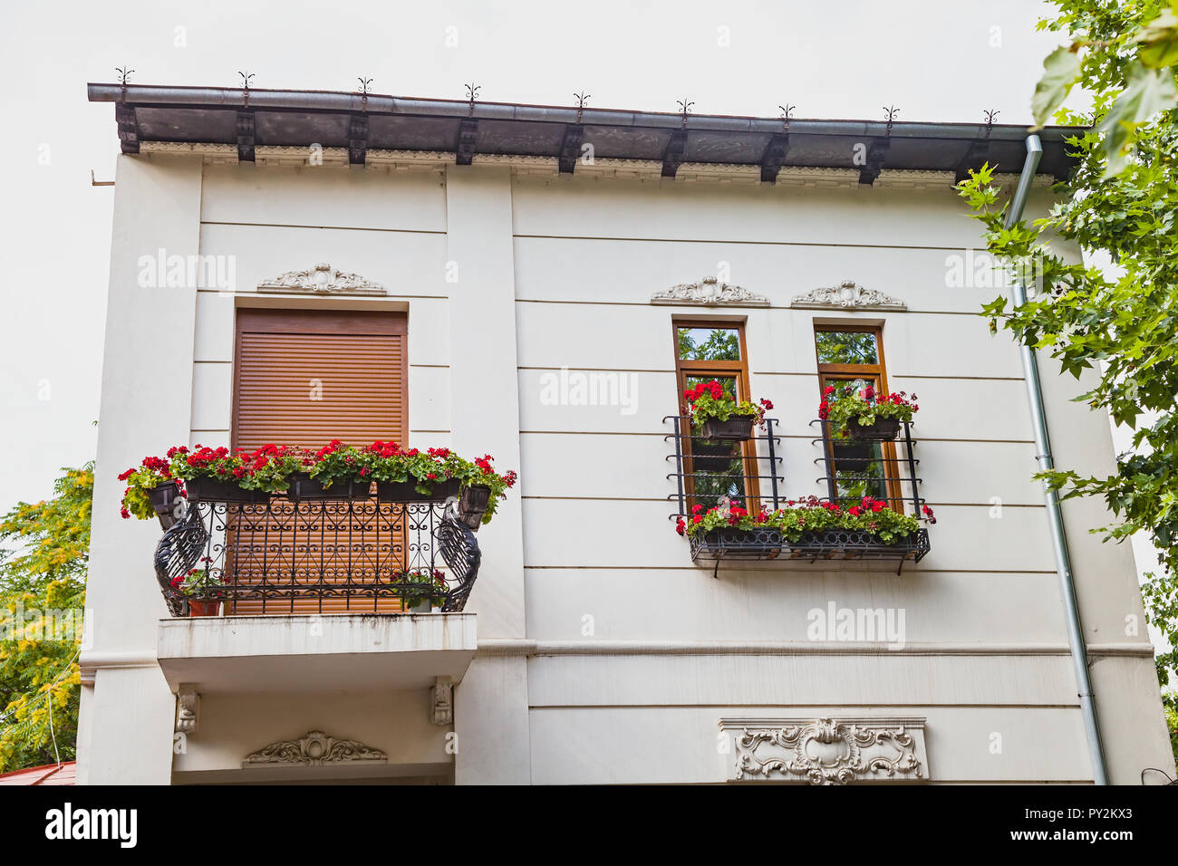 Picture of a beautiful old building in Bucharest, capital of Romania ...