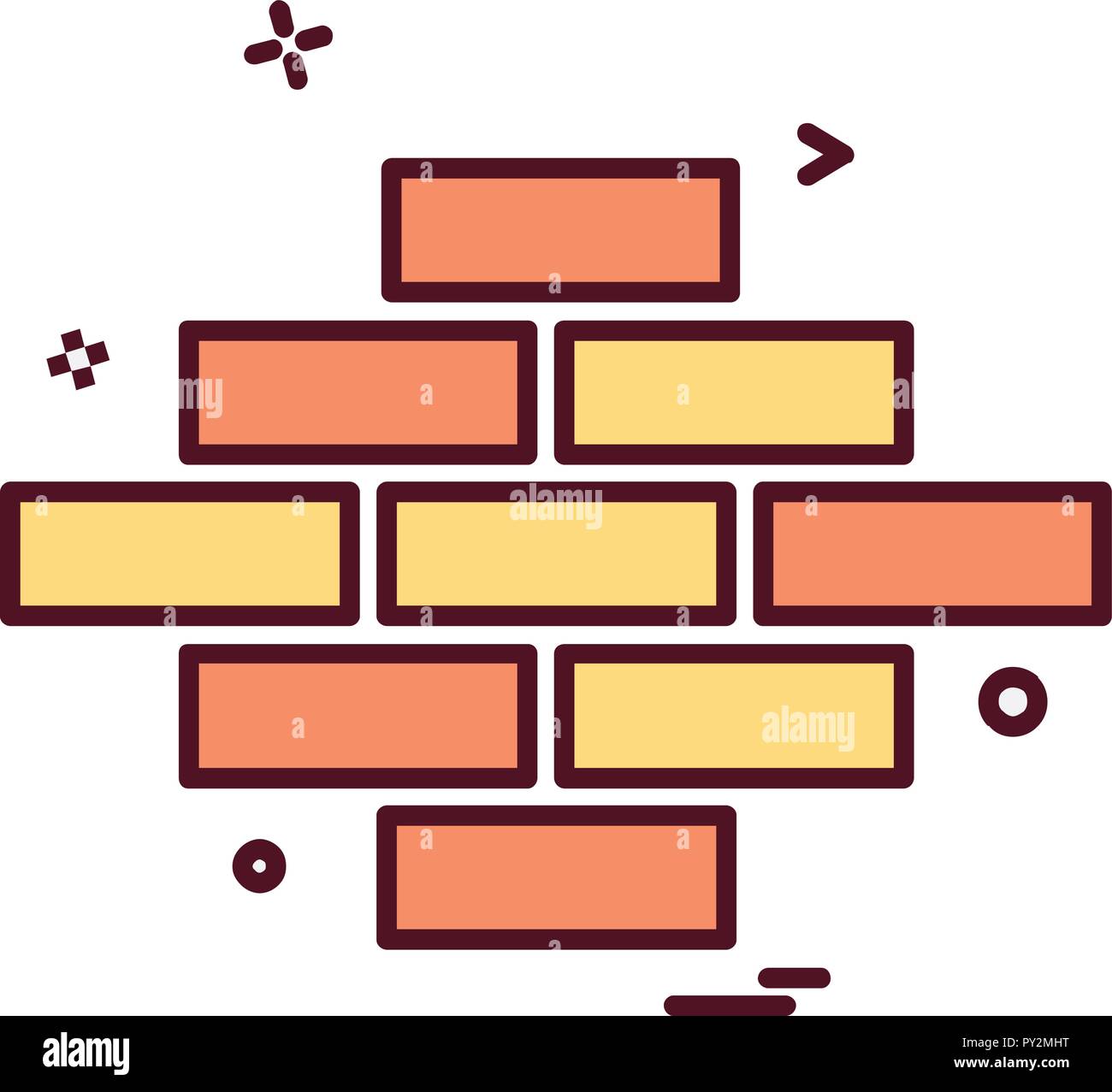 Wall icon design vector Stock Vector Image & Art - Alamy