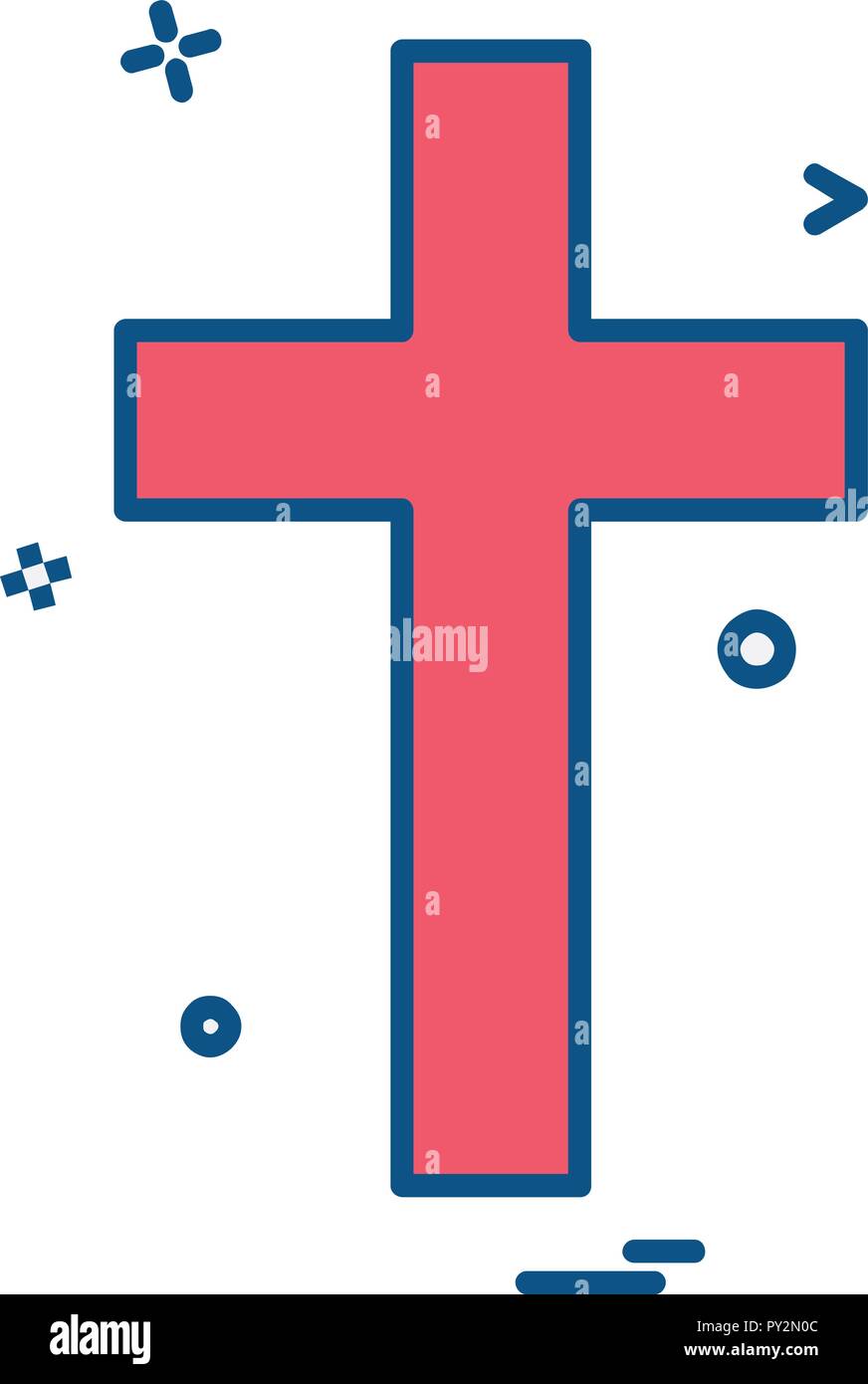 Cross icon design vector Stock Vector Image & Art - Alamy