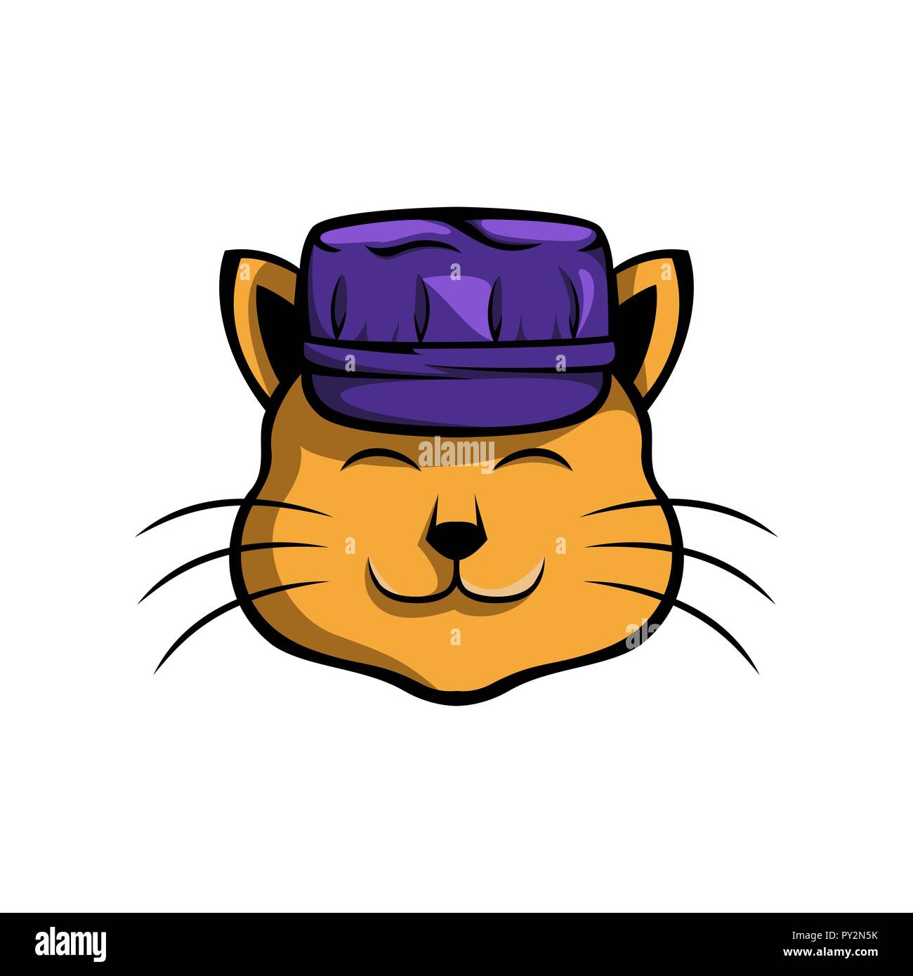 Cute cat, pictures of cute cat that wear worker hats, suitable for ...