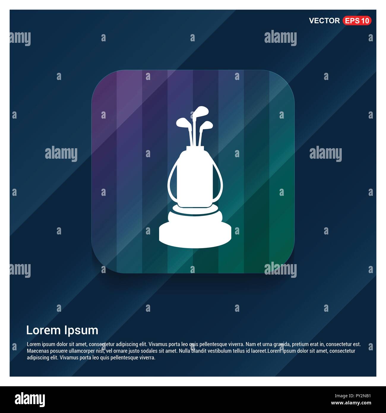 Golf Bat Icon Stock Vector Image & Art - Alamy