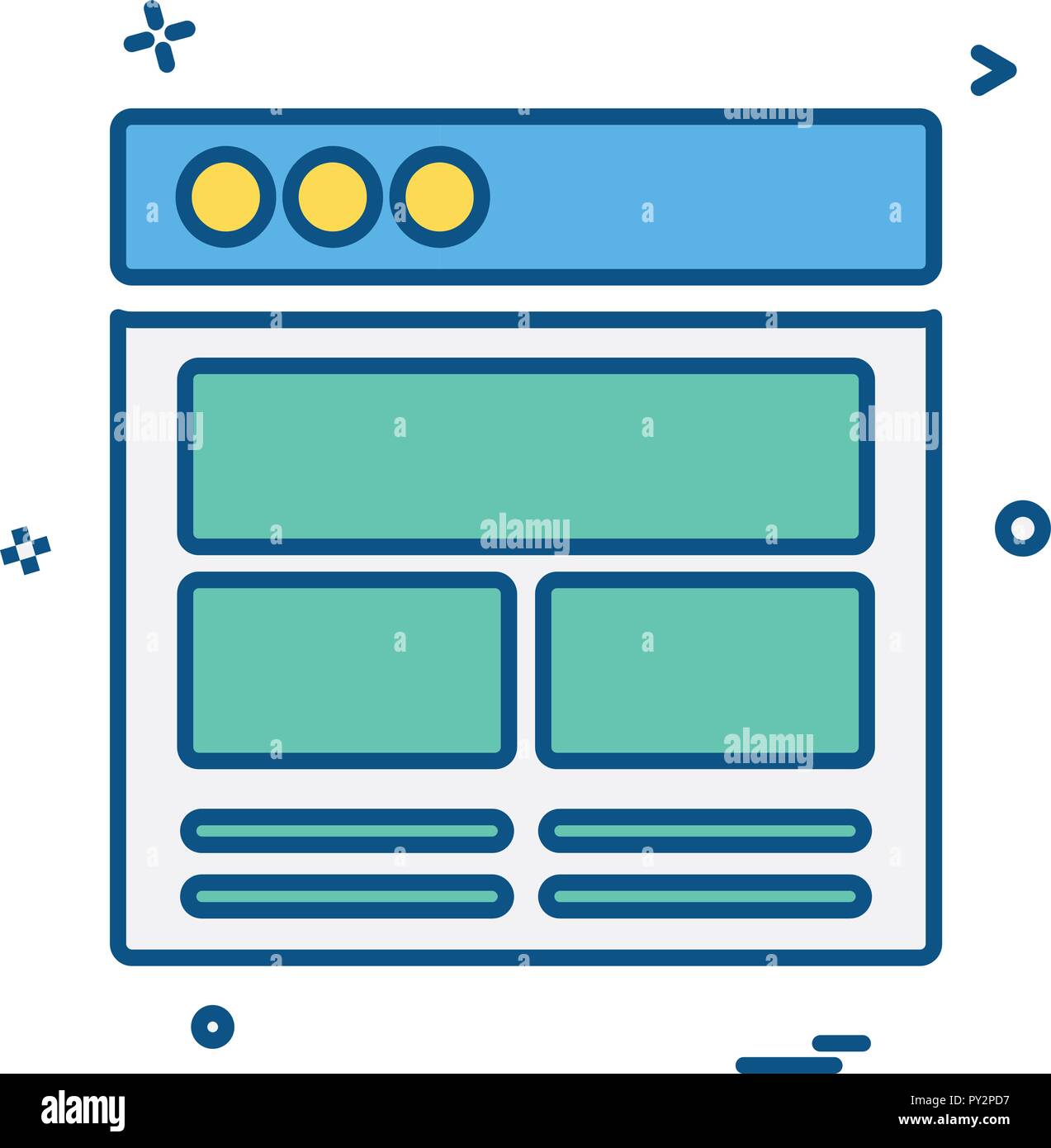 Web layouts icon design vector Stock Vector Image & Art - Alamy