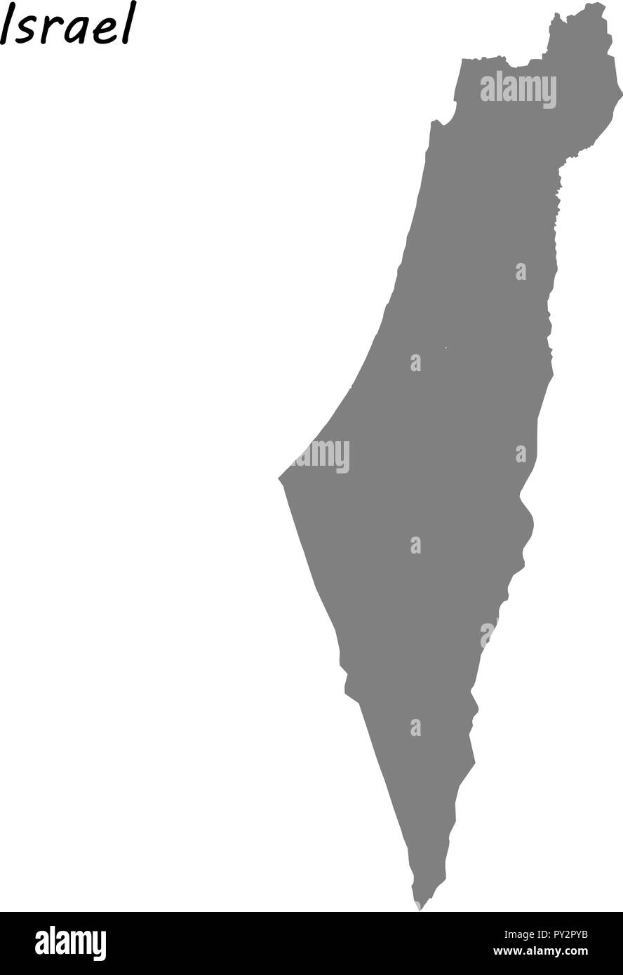 Israel Map Black and White Stock Photos & Images - Alamy