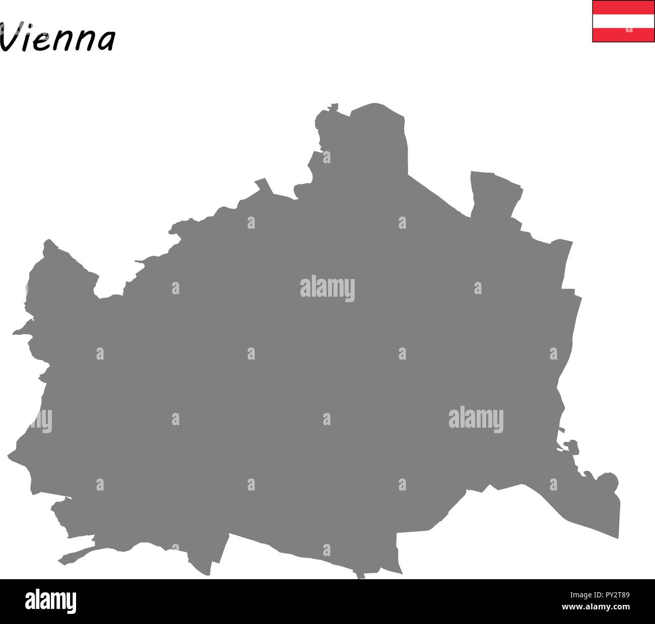 Map of vienna hi-res stock photography and images - Alamy