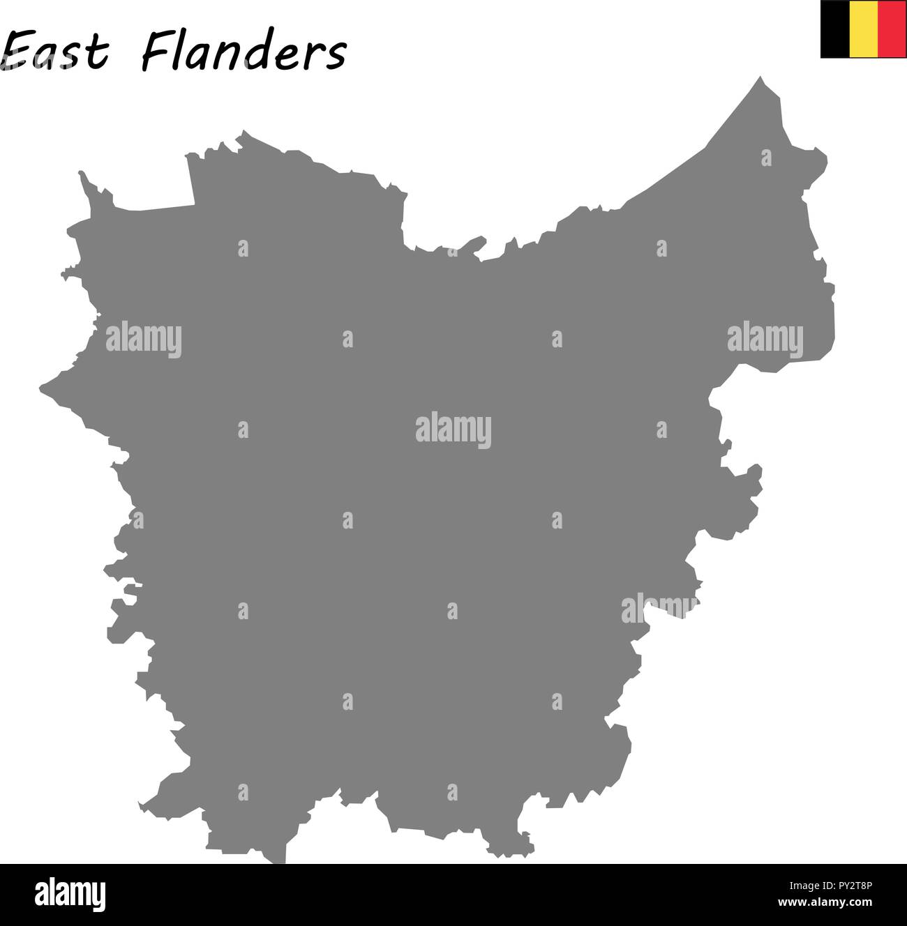 Map of east flanders hi-res stock photography and images - Alamy