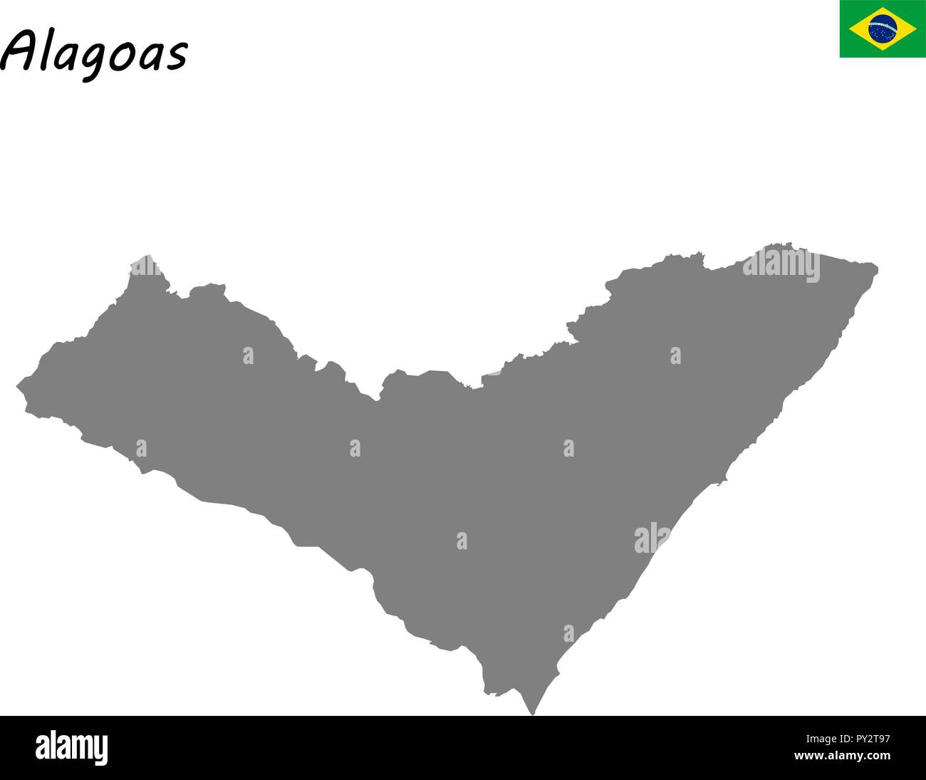Alagoas vector map hi-res stock photography and images - Alamy
