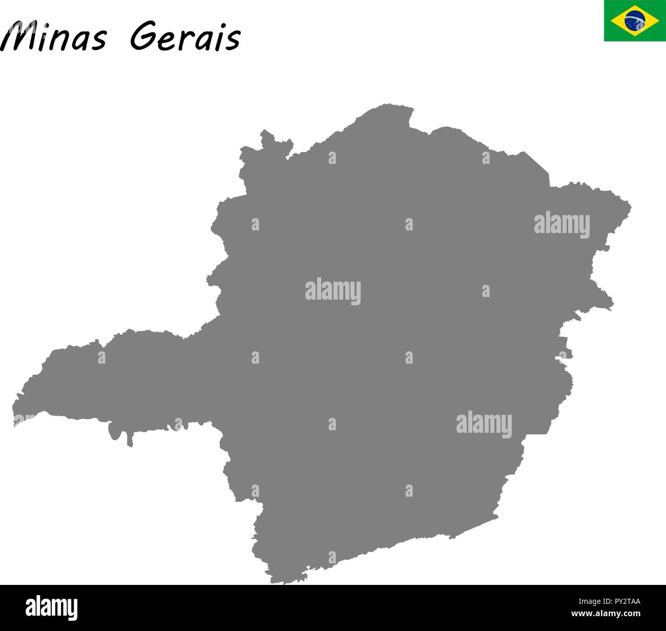 Map of minas gerais hi-res stock photography and images - Alamy