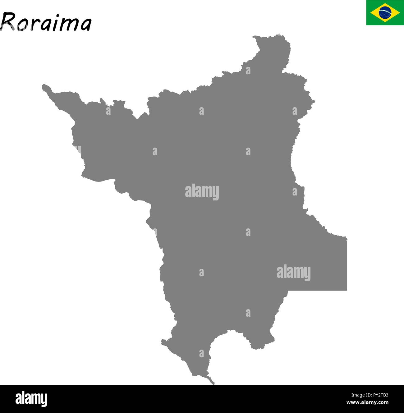 Map of roraima hi-res stock photography and images - Alamy