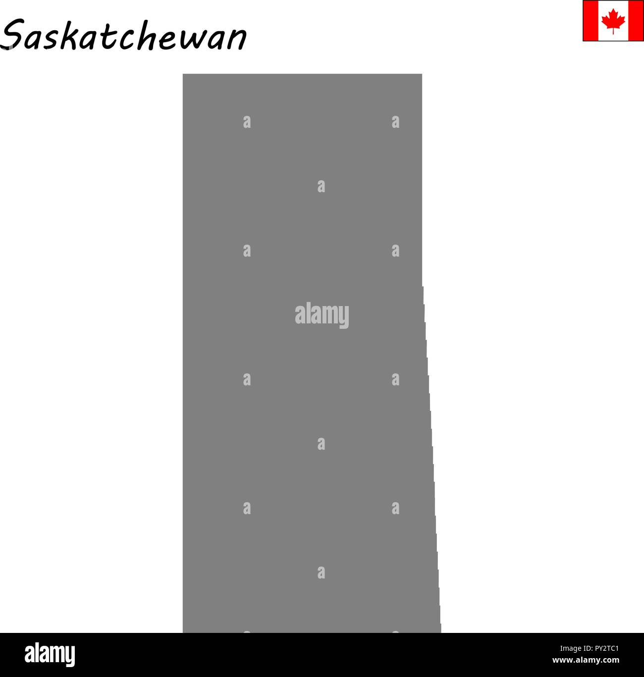 Political map of saskatchewan hi-res stock photography and images - Alamy