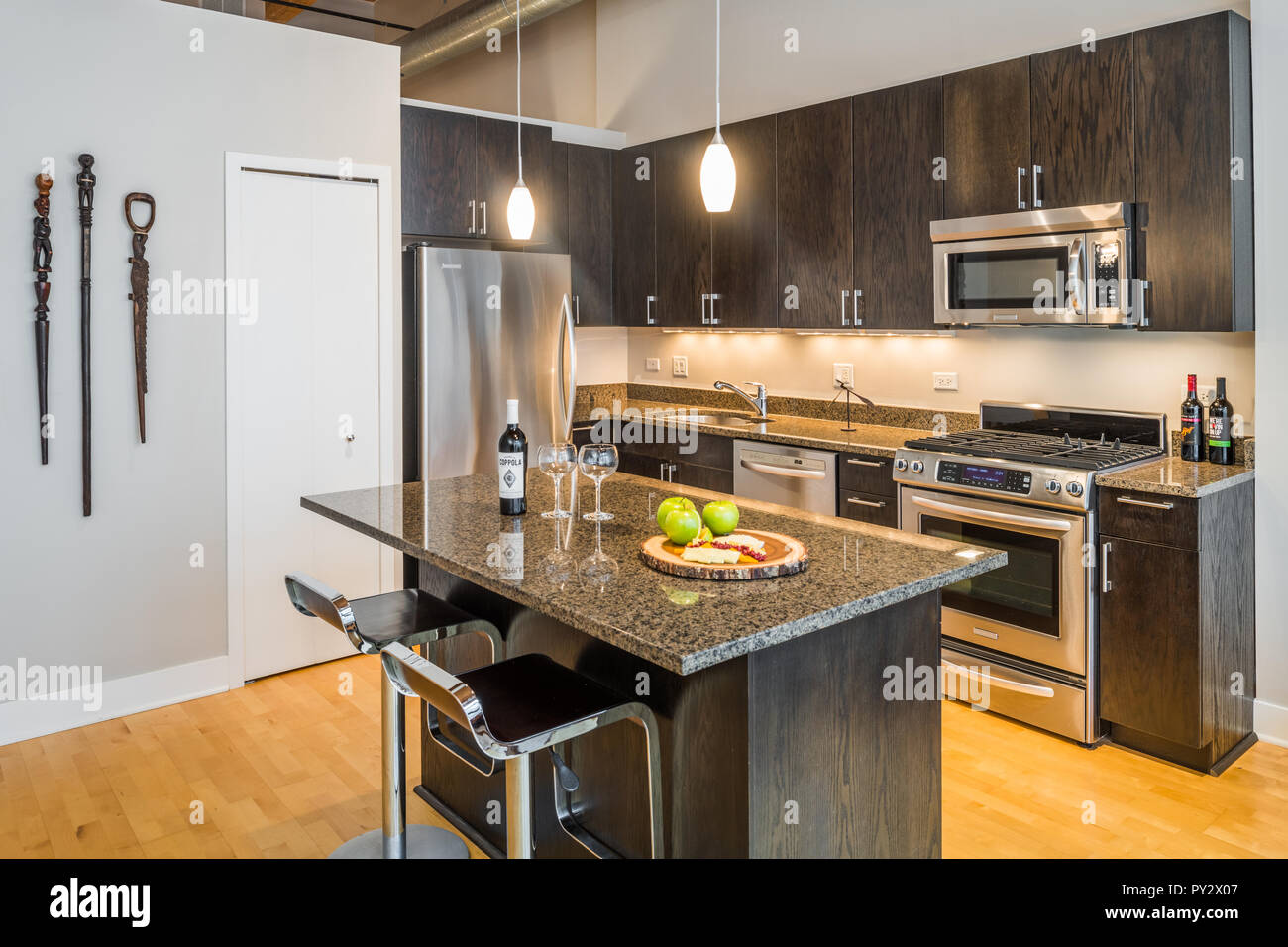 Residential Interior - Kitchen Stock Photo - Alamy