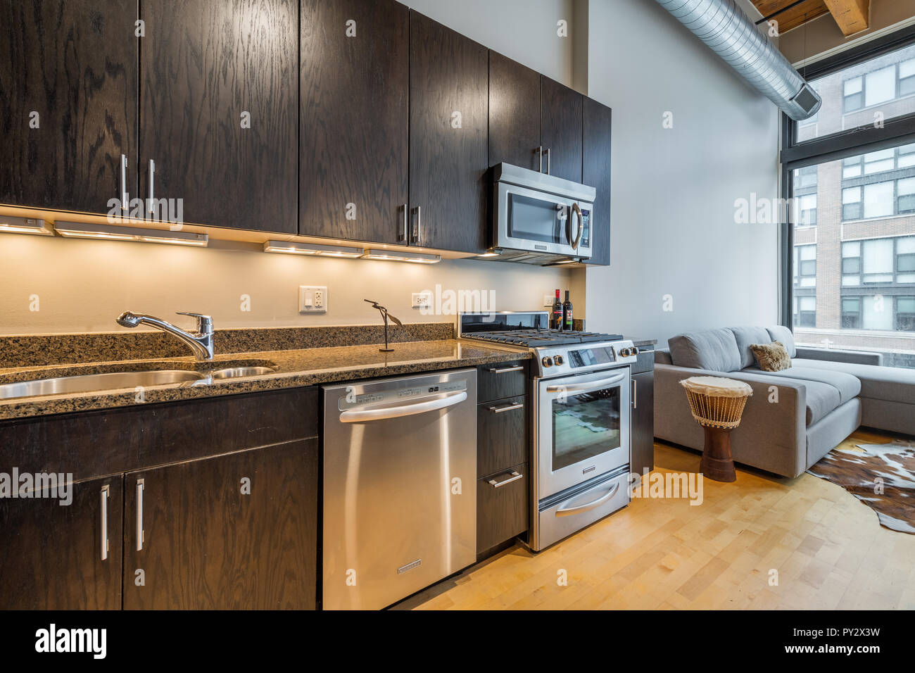 Residential Interior - Kitchen Stock Photo - Alamy
