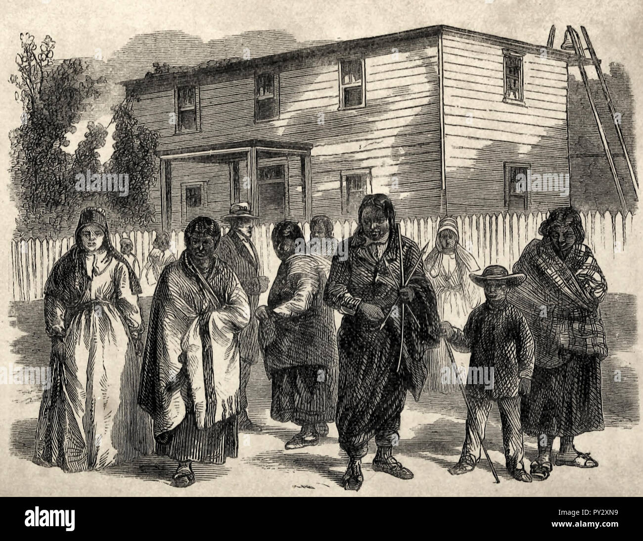 Dr Williamson's House before the Dakota War of 1862 Stock Photo - Alamy
