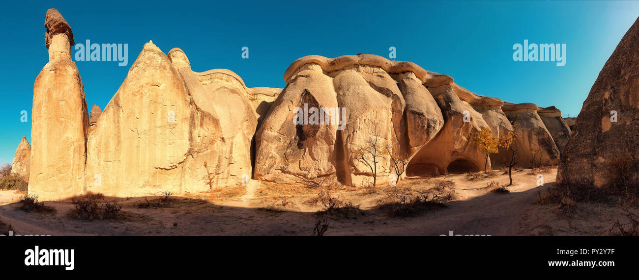 Cappadocia, Turkey. Fairy Chimney. Multihead stone mushrooms in the ...