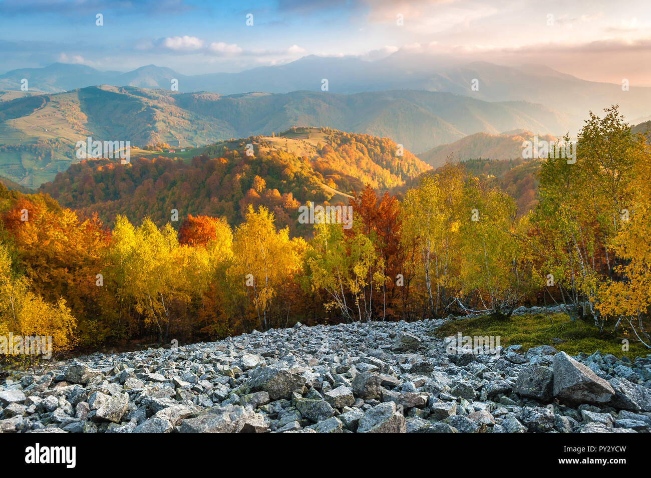 Scenic autumn landscape Stock Photo - Alamy