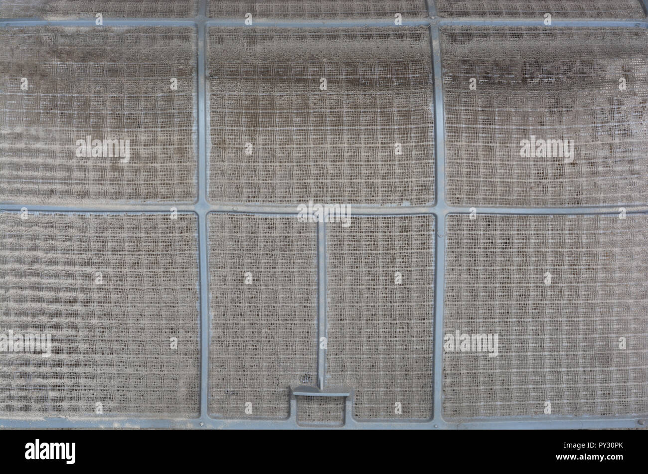 Very dirty, dirty air conditioner filter Stock Photo - Alamy